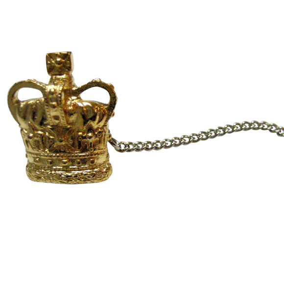 Kiola Designs | Accessories | Gold Toned Large Full Crown Tie Tack ...
